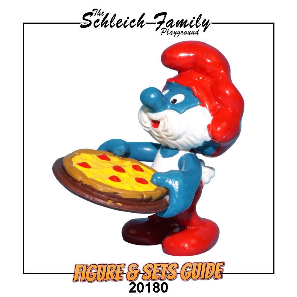 (1984) - 20180 Pizza Papa Smurf | The Schleich Family Playground